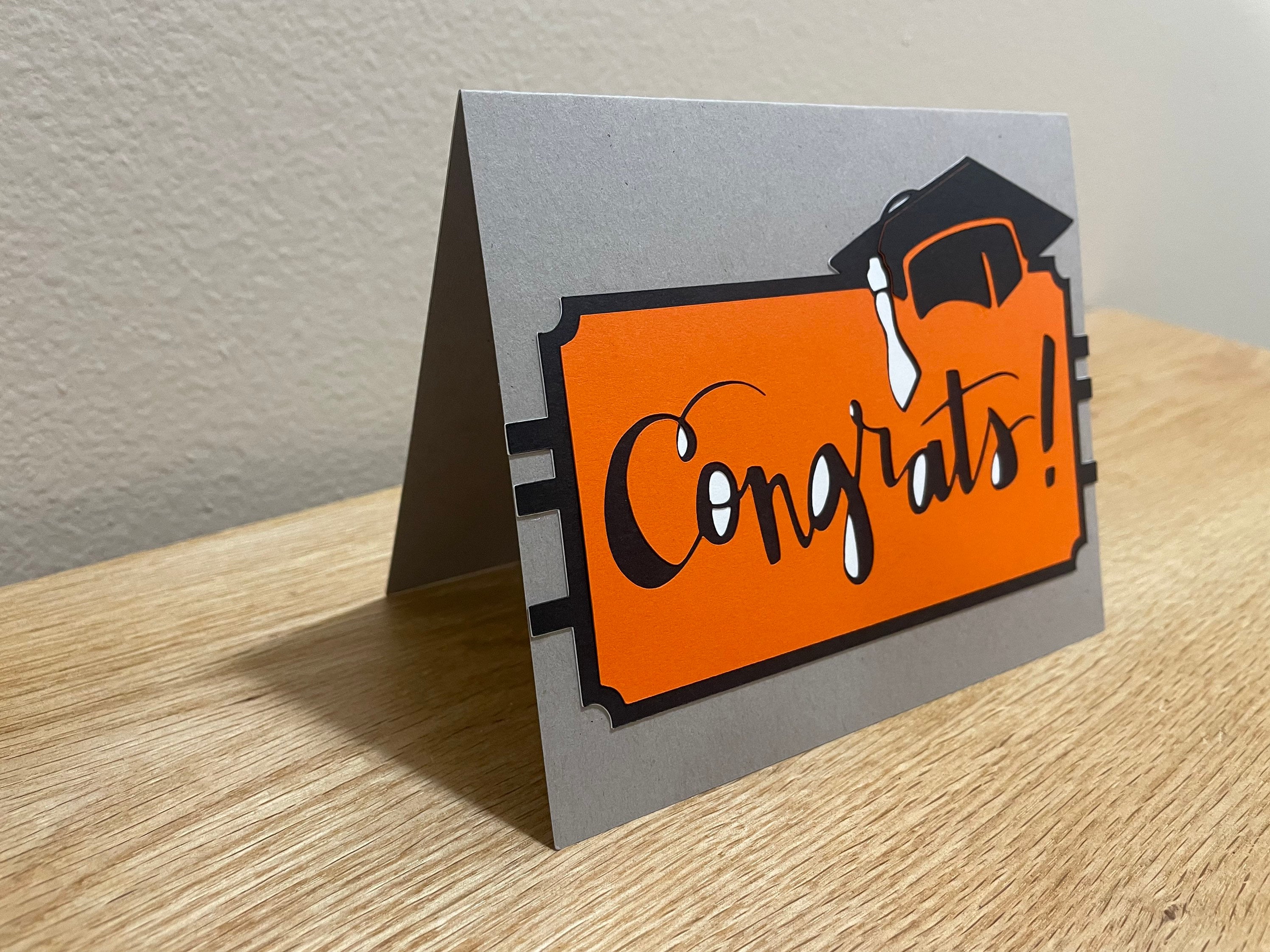 Poppin' | Graduation Card | Papercut | Homemade | 3D Graduation Card ...