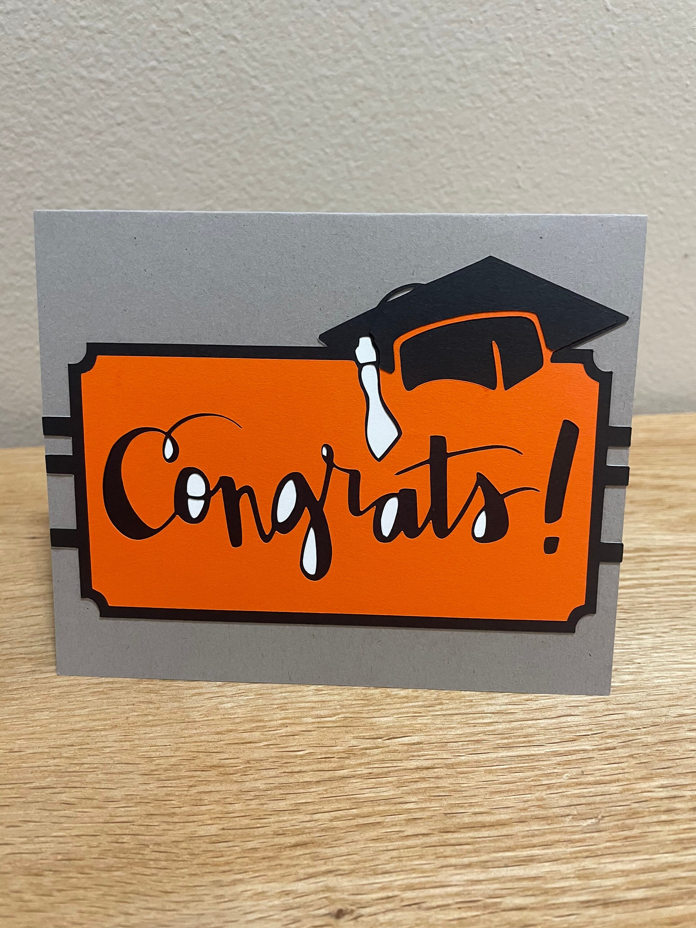 Poppin' | Graduation Card | Papercut | Homemade | 3D Graduation Card ...