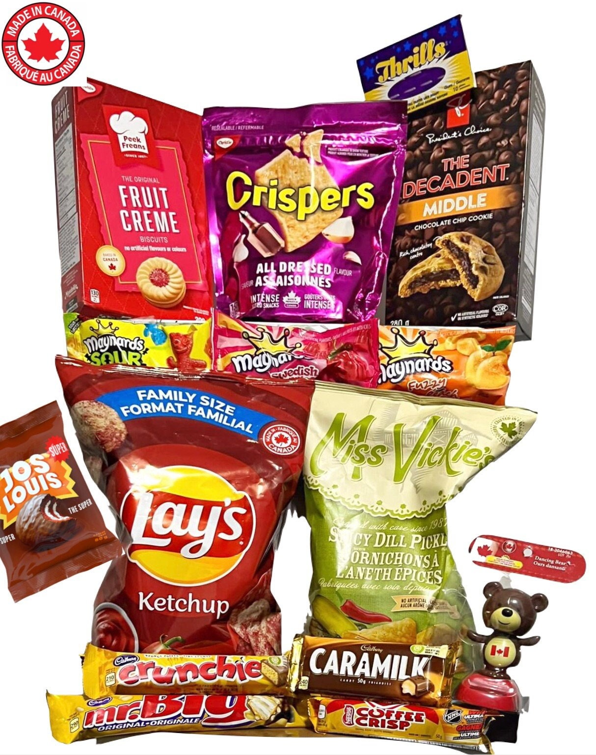 O Canada Deluxe Canadian Snack Box! FULL SIZE Chips, Chocolate, Cookies ...