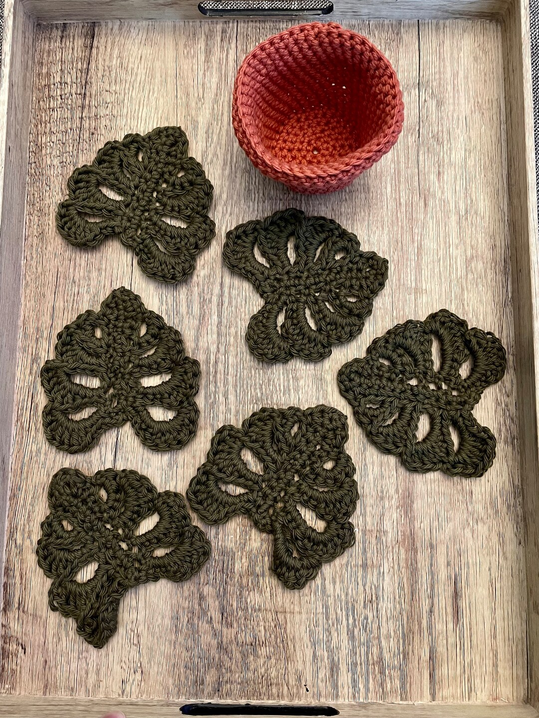 Monstera Leaf Coaster Set - Etsy