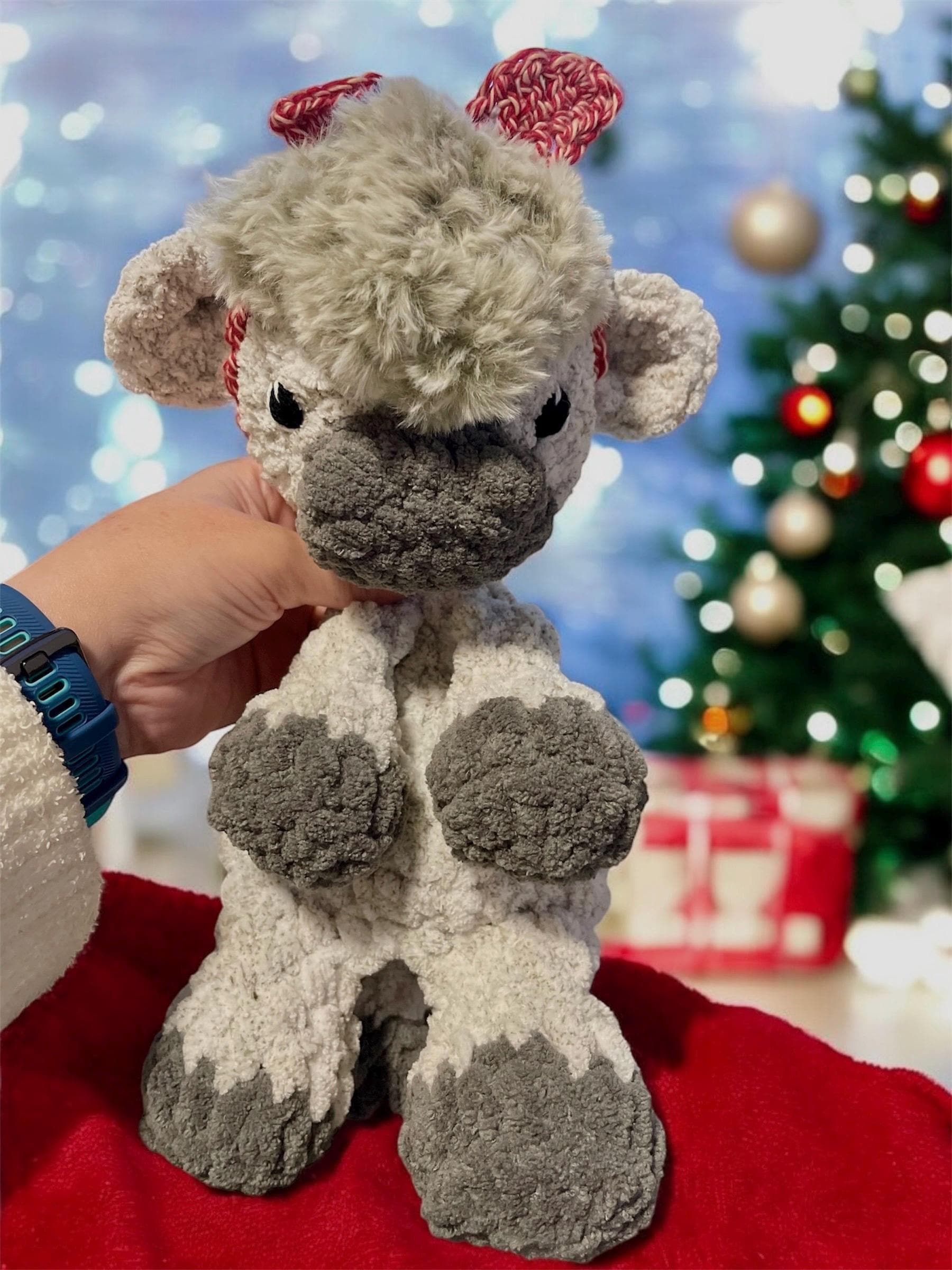 Handmade Crocheted Plush Highland Cow; Soft Plush Stuffed Toy; Cute Cow ...