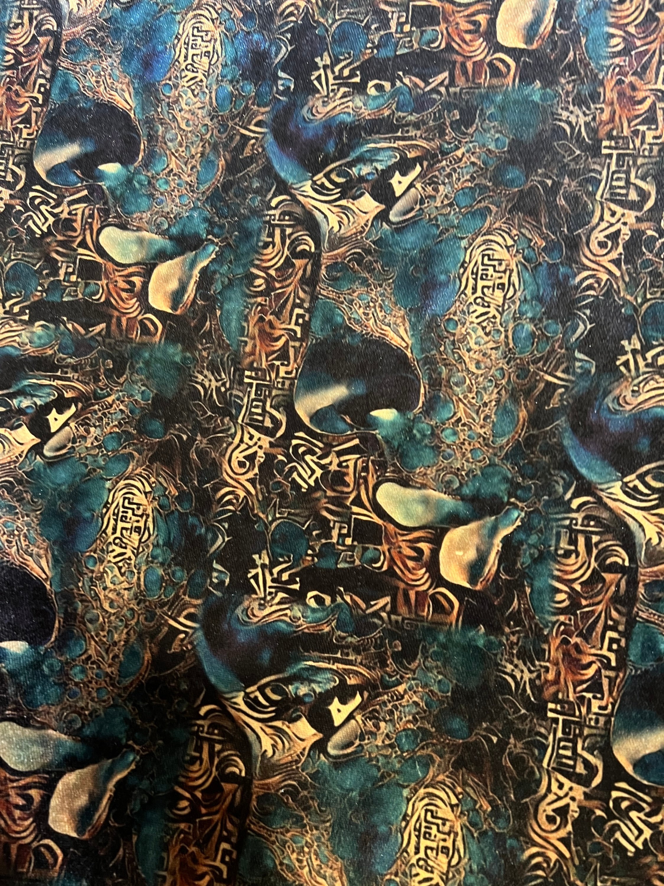 3D Women Face Pattern Upholstery Velvet Print Fabric by the - Etsy