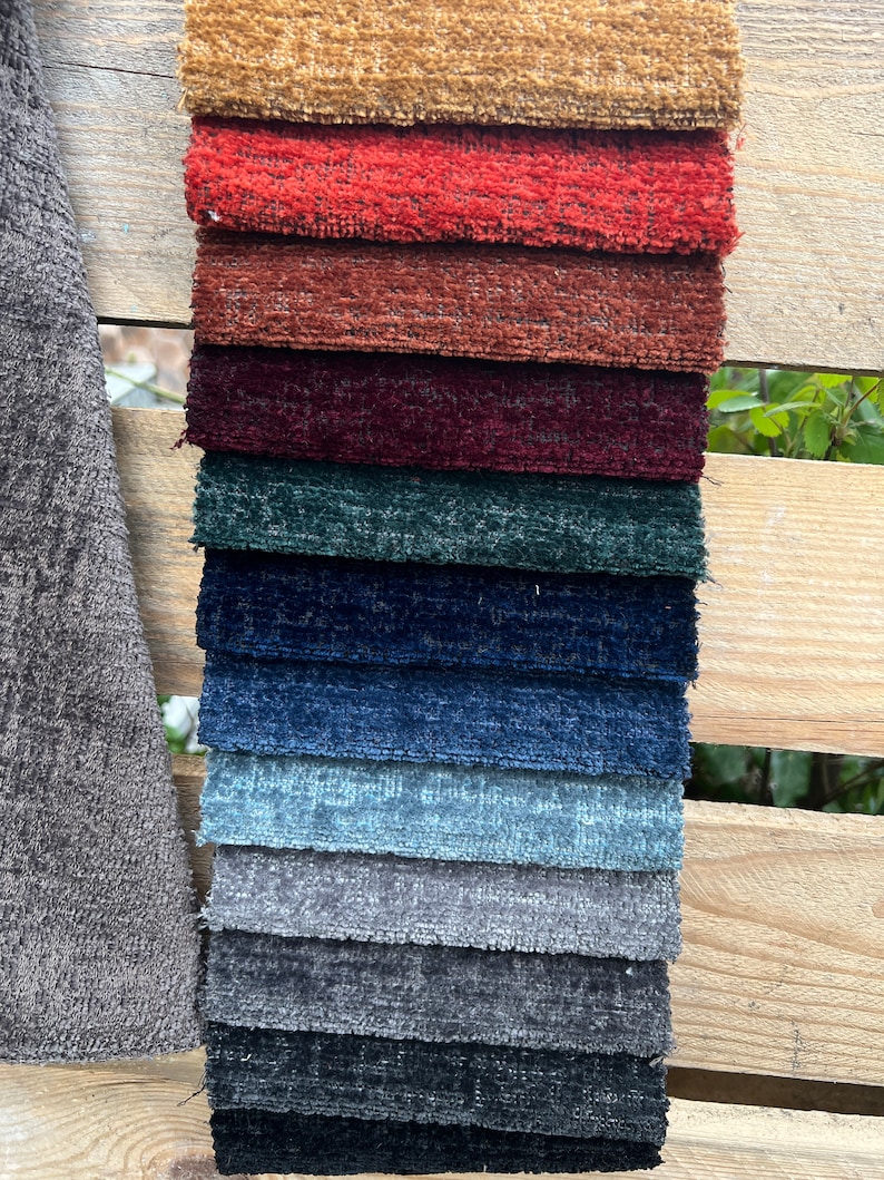 22 Colors Super Soft Solid Chenille Upholstery Fabric by the - Etsy UK