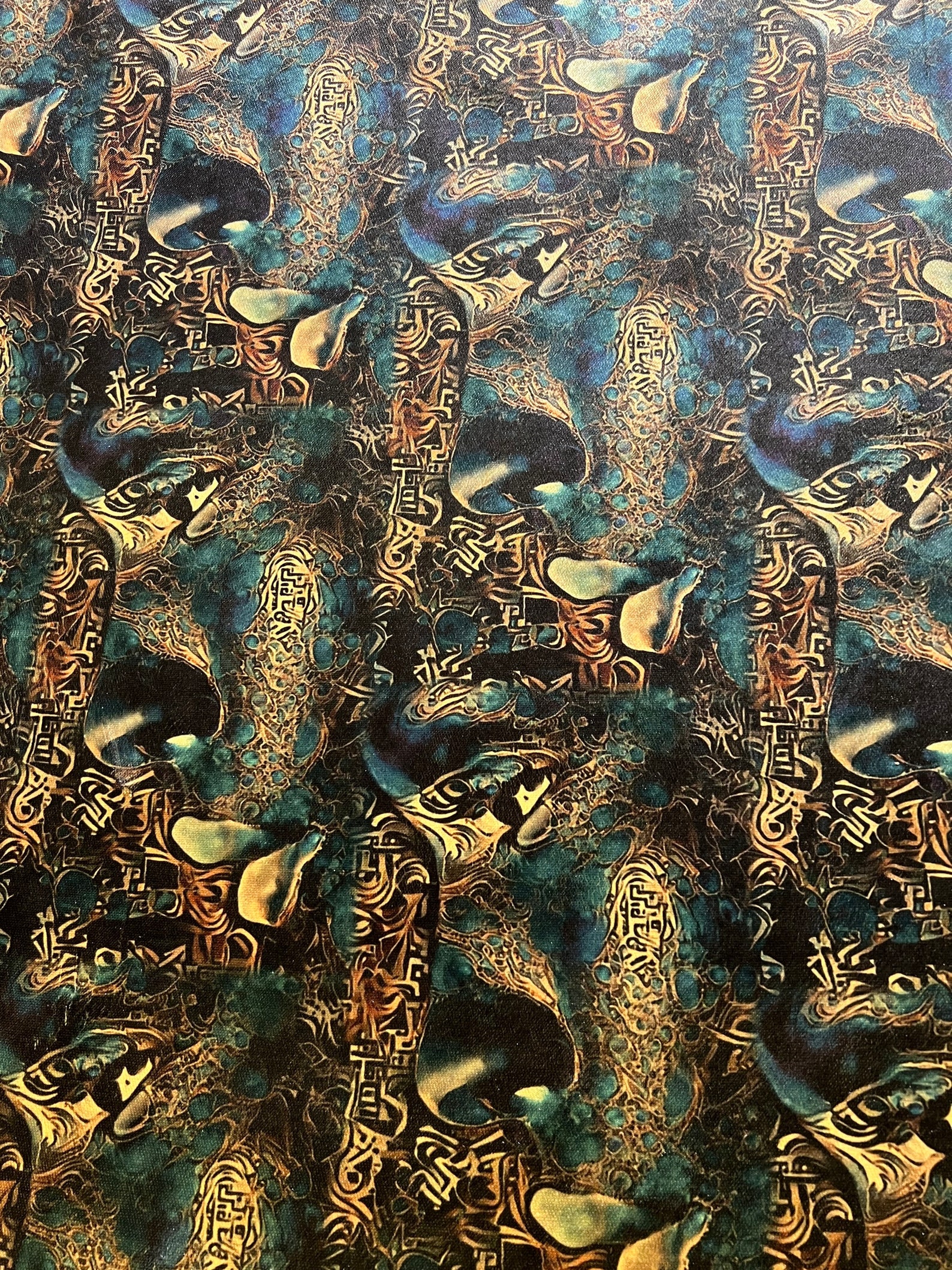 3D Women Face Pattern Upholstery Velvet Print Fabric by the Yards, Art ...