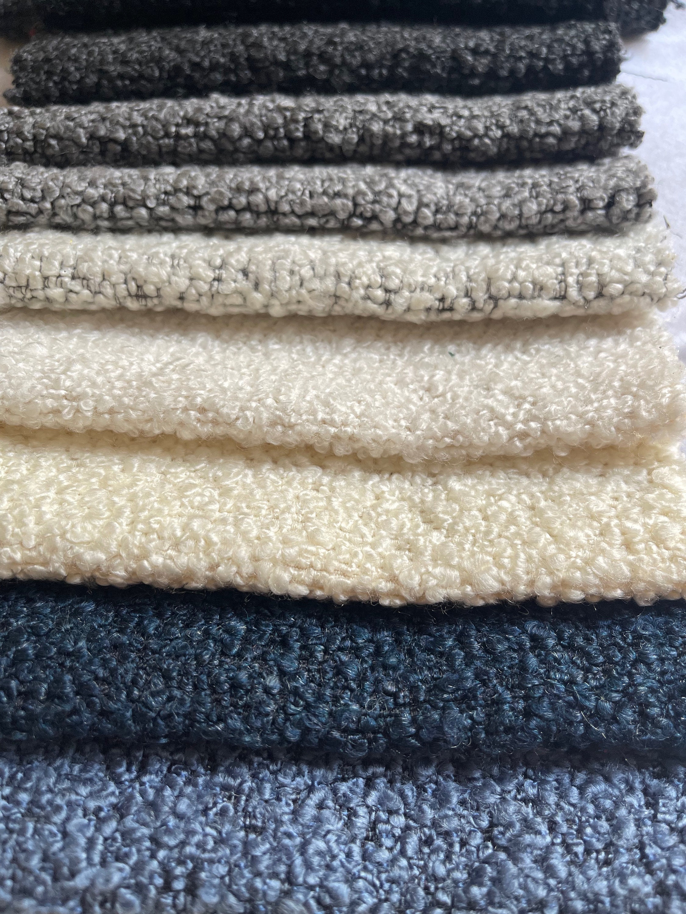 23 Colors Heavy Elegant Upholstery Boucle Fabric by the Yards, Puffy ...