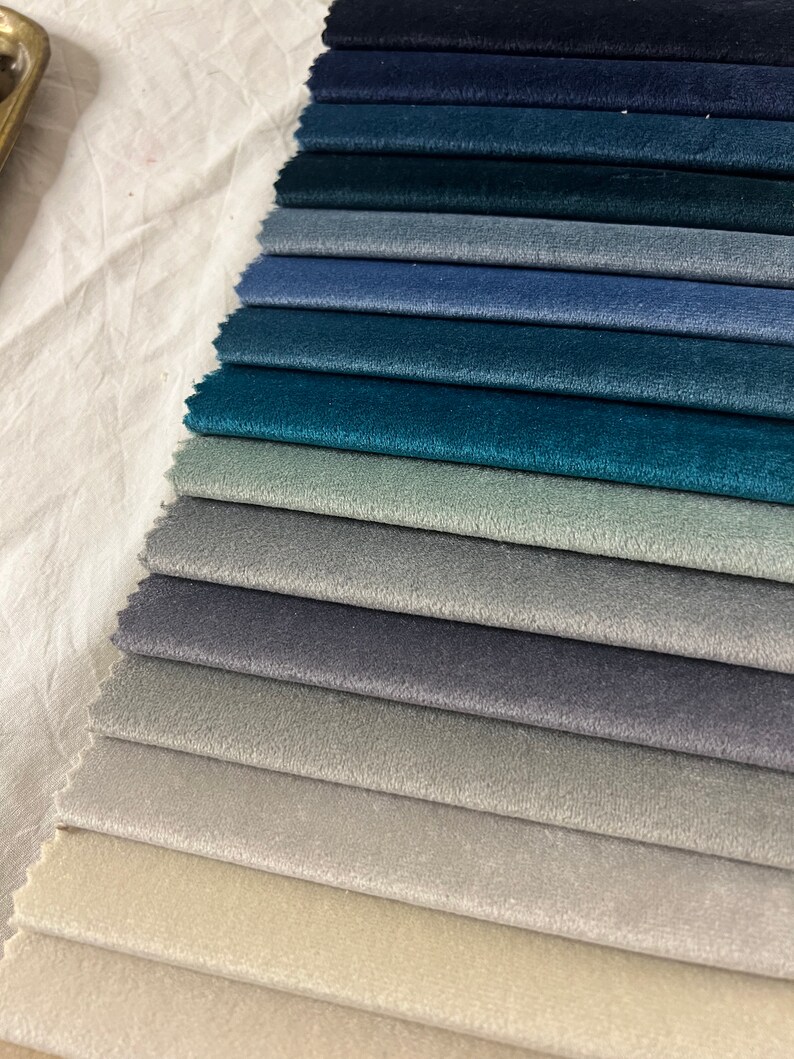 Luxury Velvet Upholstery Fabric: 48 Colors, Elegant Home Decor, by the ...