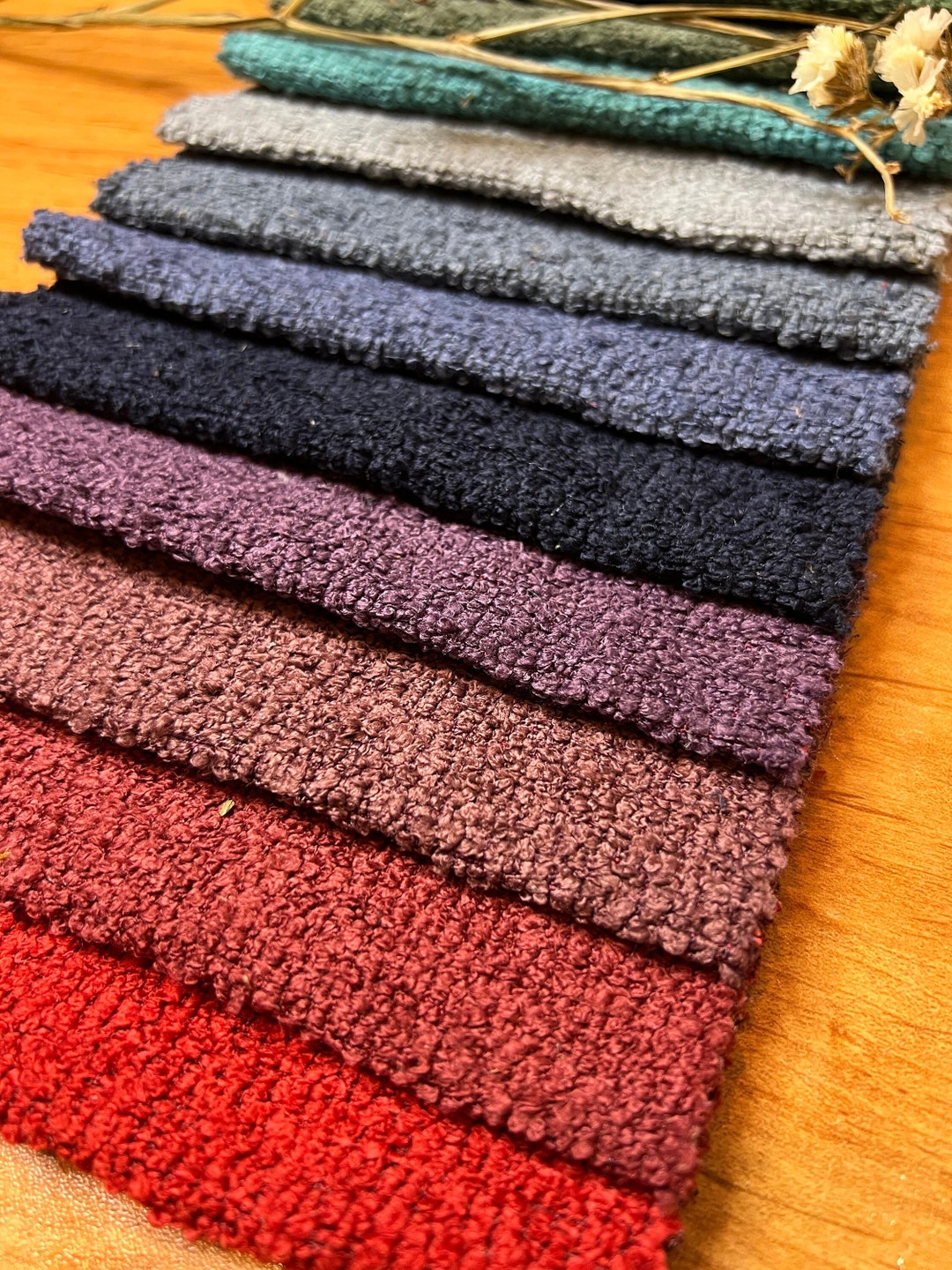 Soft Boucle Upholstery Fabric: 36 Colors, Elegant Home Decor, by the ...