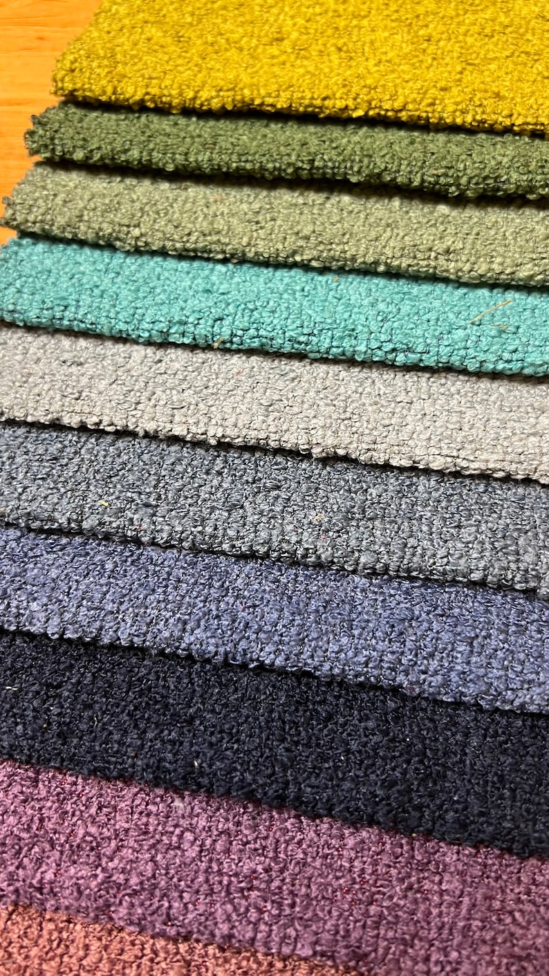 Soft Boucle Upholstery Fabric: 36 Colors, Elegant Home Decor, by the ...