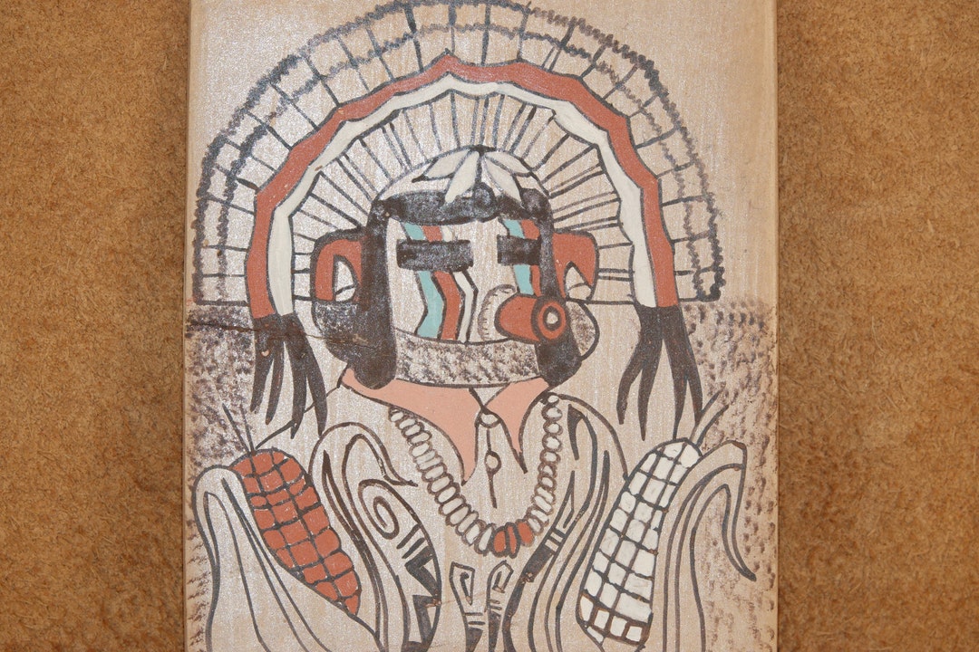 Hopi Spotted Corn Katsina (avanchoya) Tile, by Emilida "nampeyo" Honie ...
