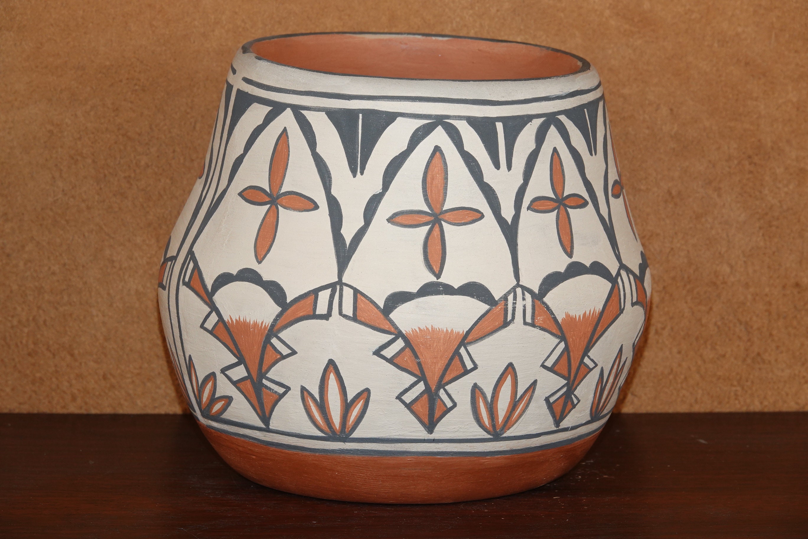 SDP Style Pot by Xavier Lucero, Jemez Pueblo 6.5" Diameter - Etsy