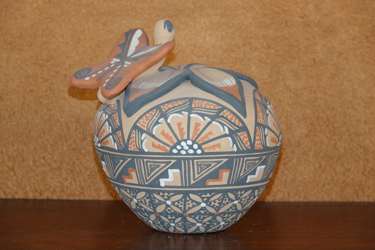 High Relieve Butterfly Pot, by BJ Toya of the Jemez Pueblo, Great ...