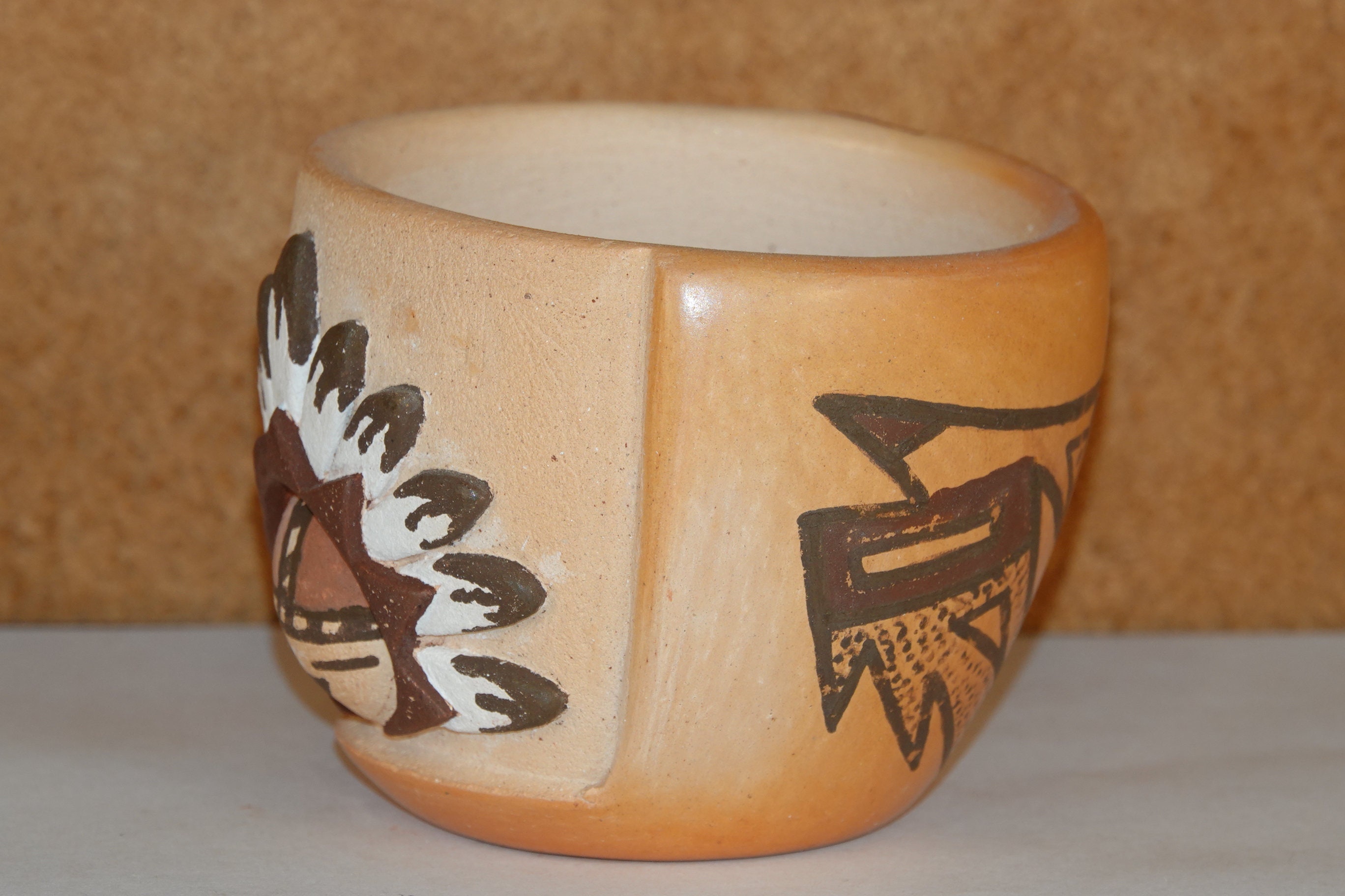 Vintage Hopi Pot Incised With a Sunface and Other Designs, by Harrison ...