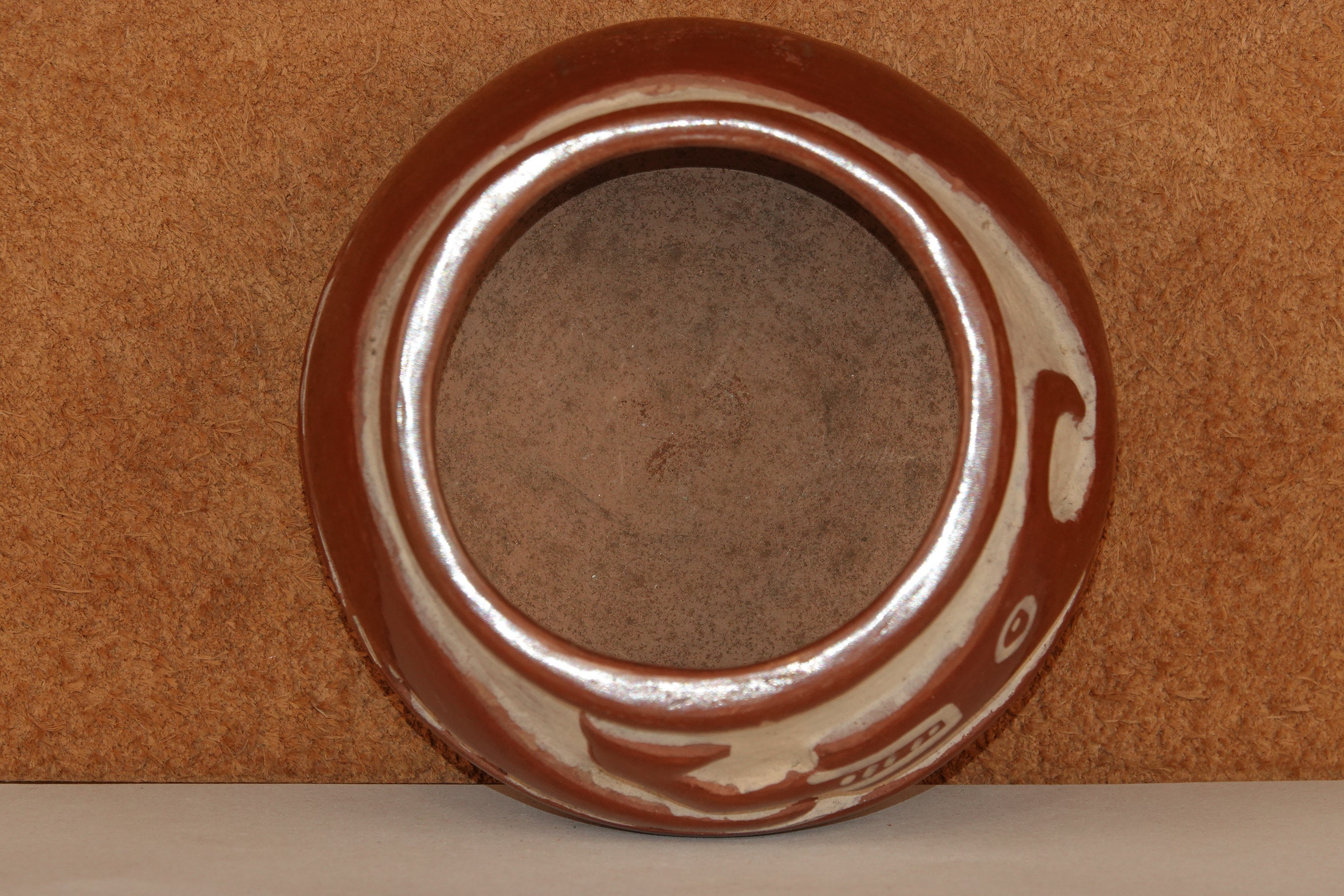 Vintage Etched Avanyu Redware by Juanita Montoya, San Ildefonso Pueblo ...