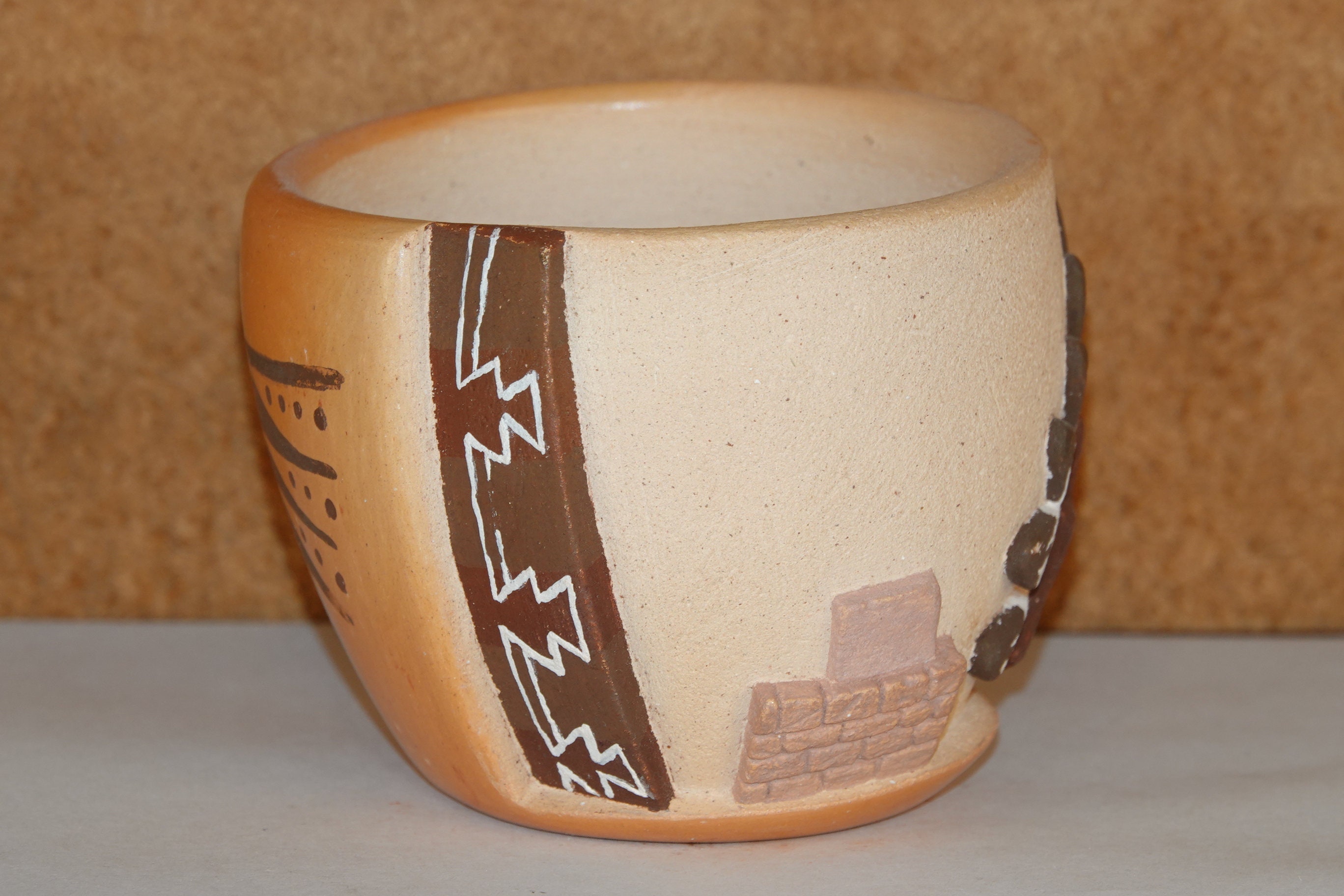 Vintage Hopi Pot Incised With a Sunface and Other Designs, by Harrison ...