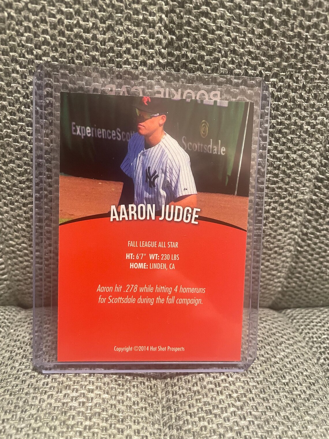 2014 Aaron Judge Hot Shot Prospects Fall League Rookie New York Yankees ...