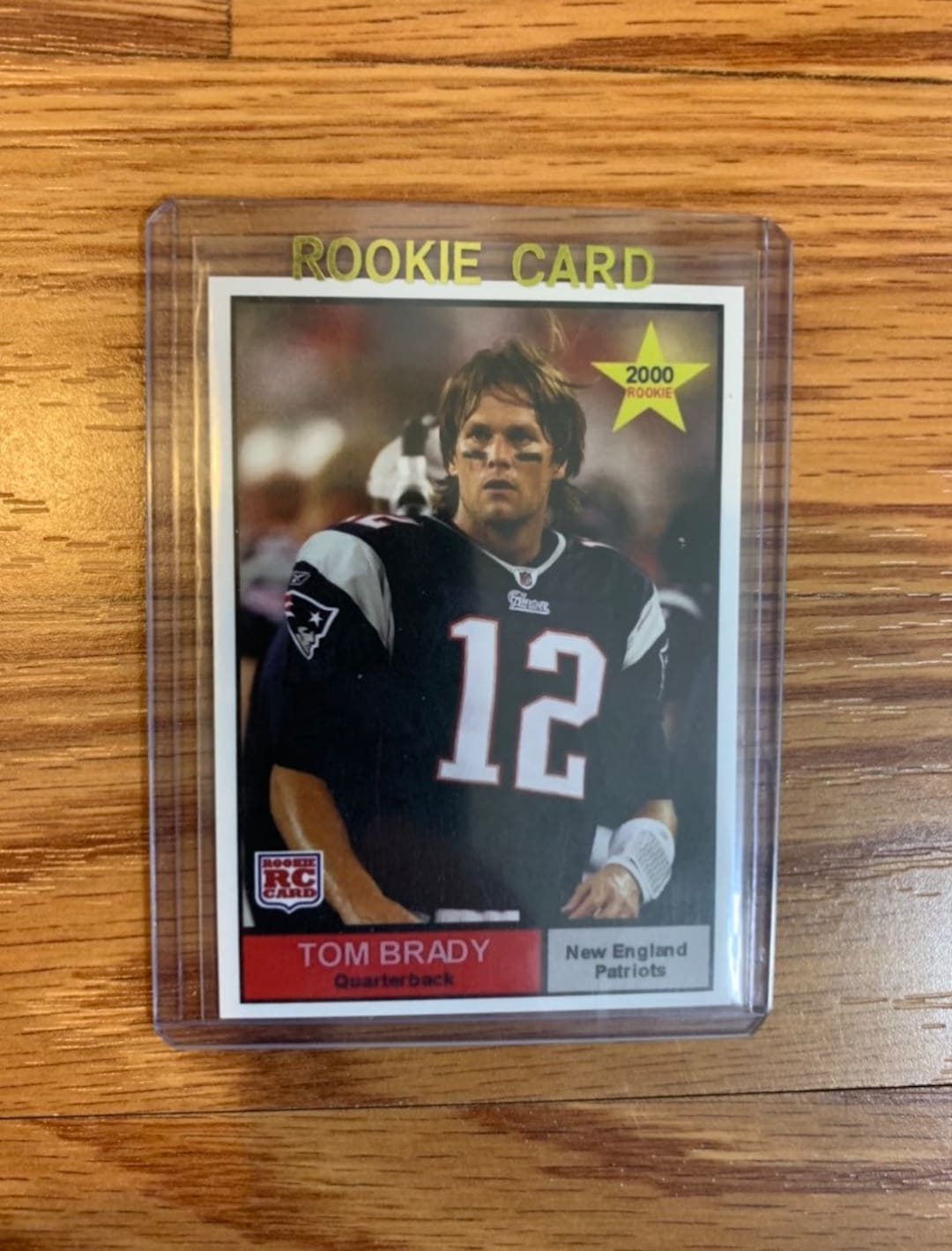 Tom Brady 2000 Collector Customs Rookie Card New England Patriots Super ...