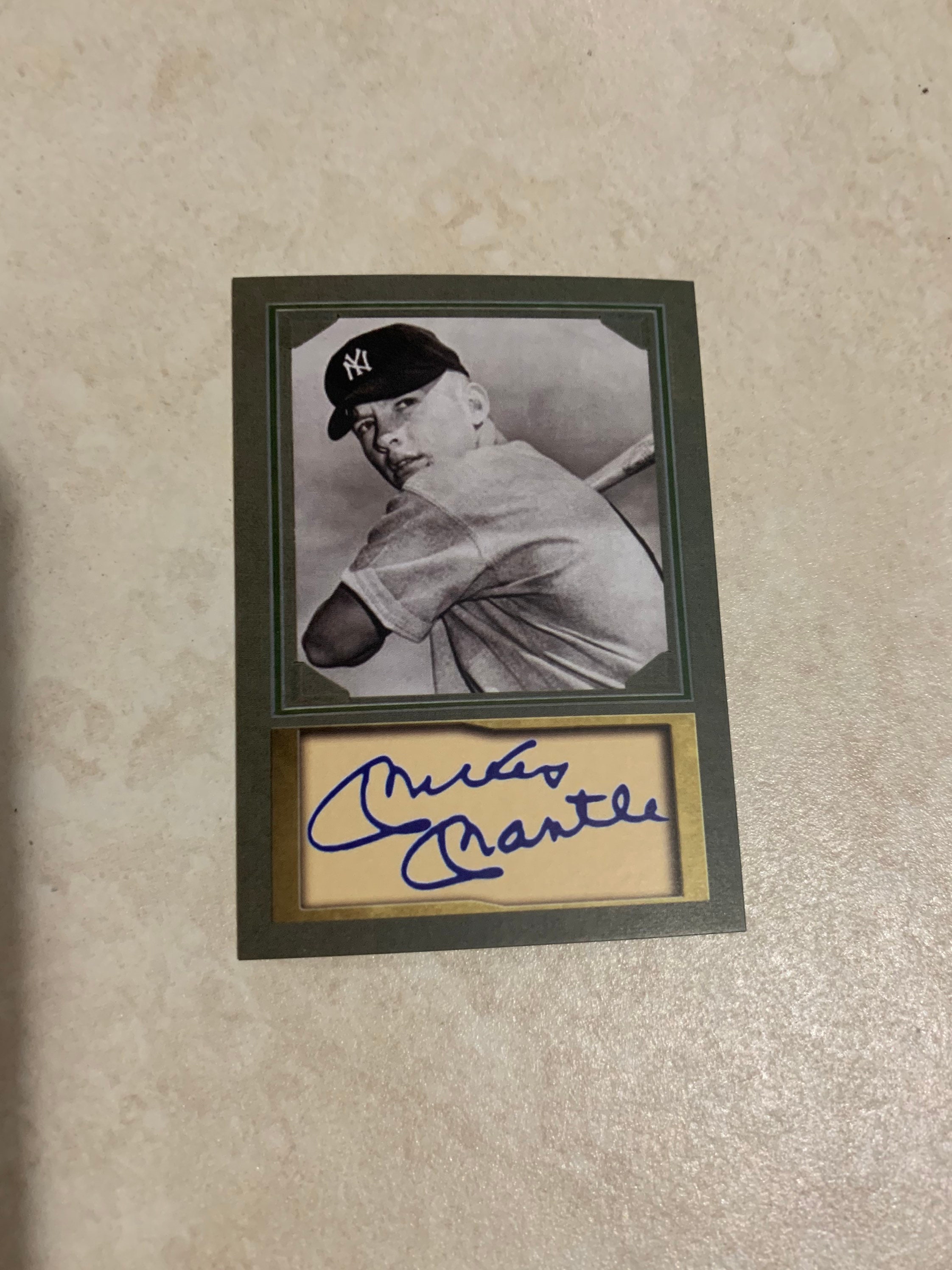Mickey Mantle Facsimile Autograph New York Yankees Auto - Etsy