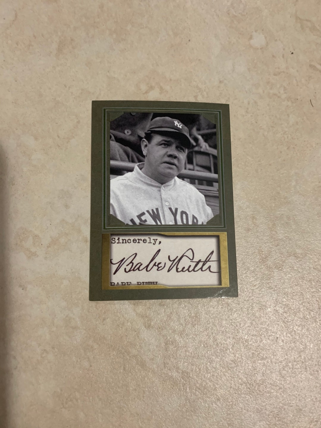 Babe Ruth Facsimile Autograph New York Yankees Auto - Etsy