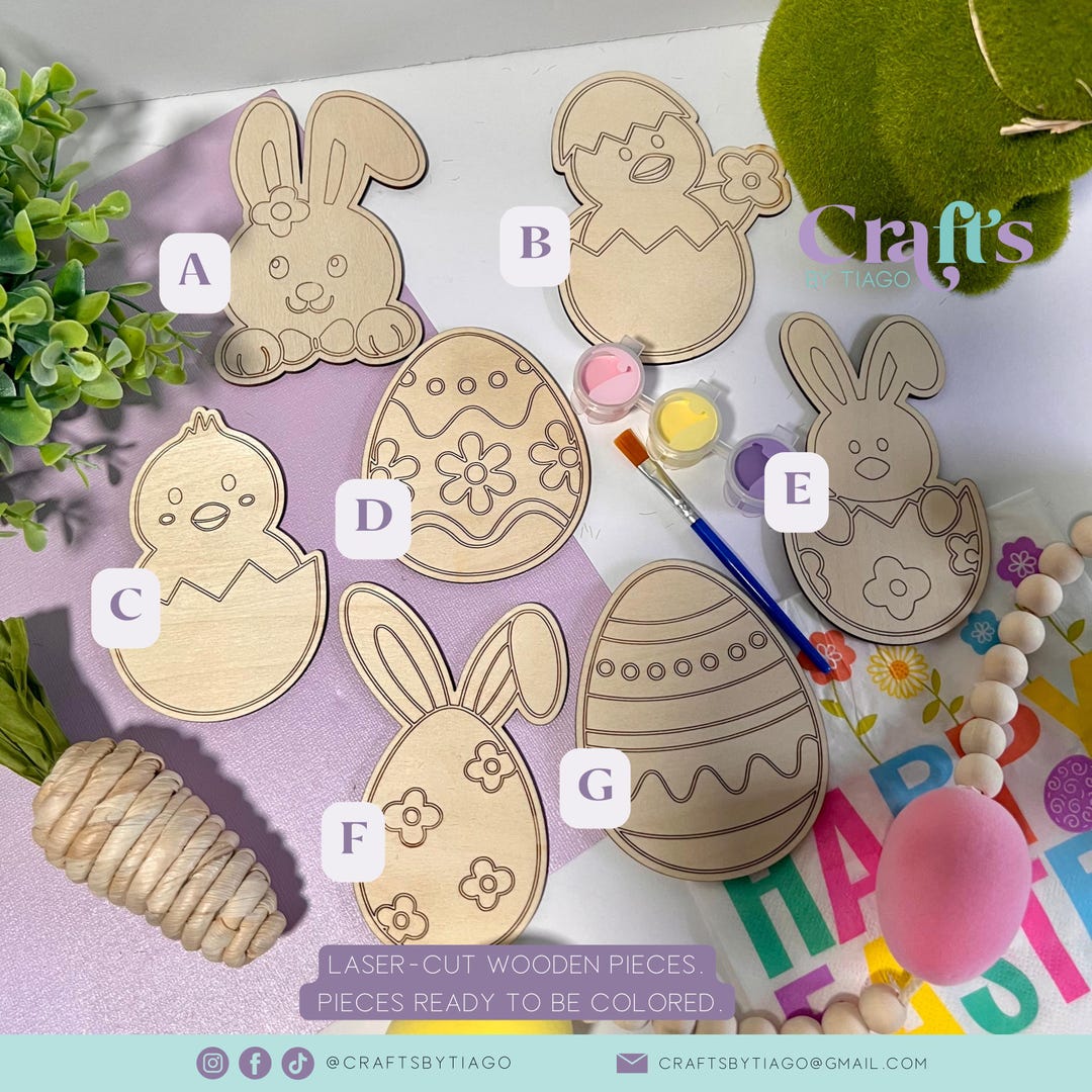 Wood Cutout | Easter Wood Cutout | Laser Wood Cutout | Custom Wood ...