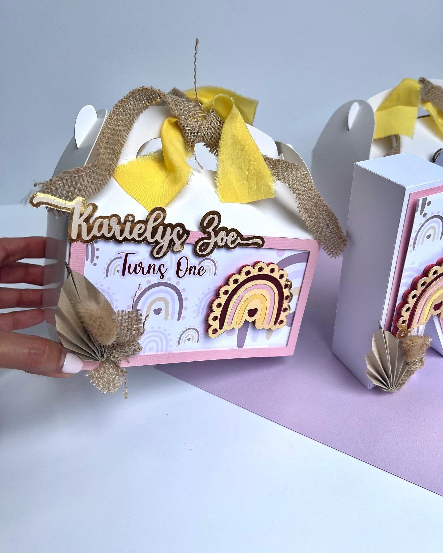 Boho Rainbow Treats Box, Boho Rainbow Birthday Party, Boho Rainbow ...