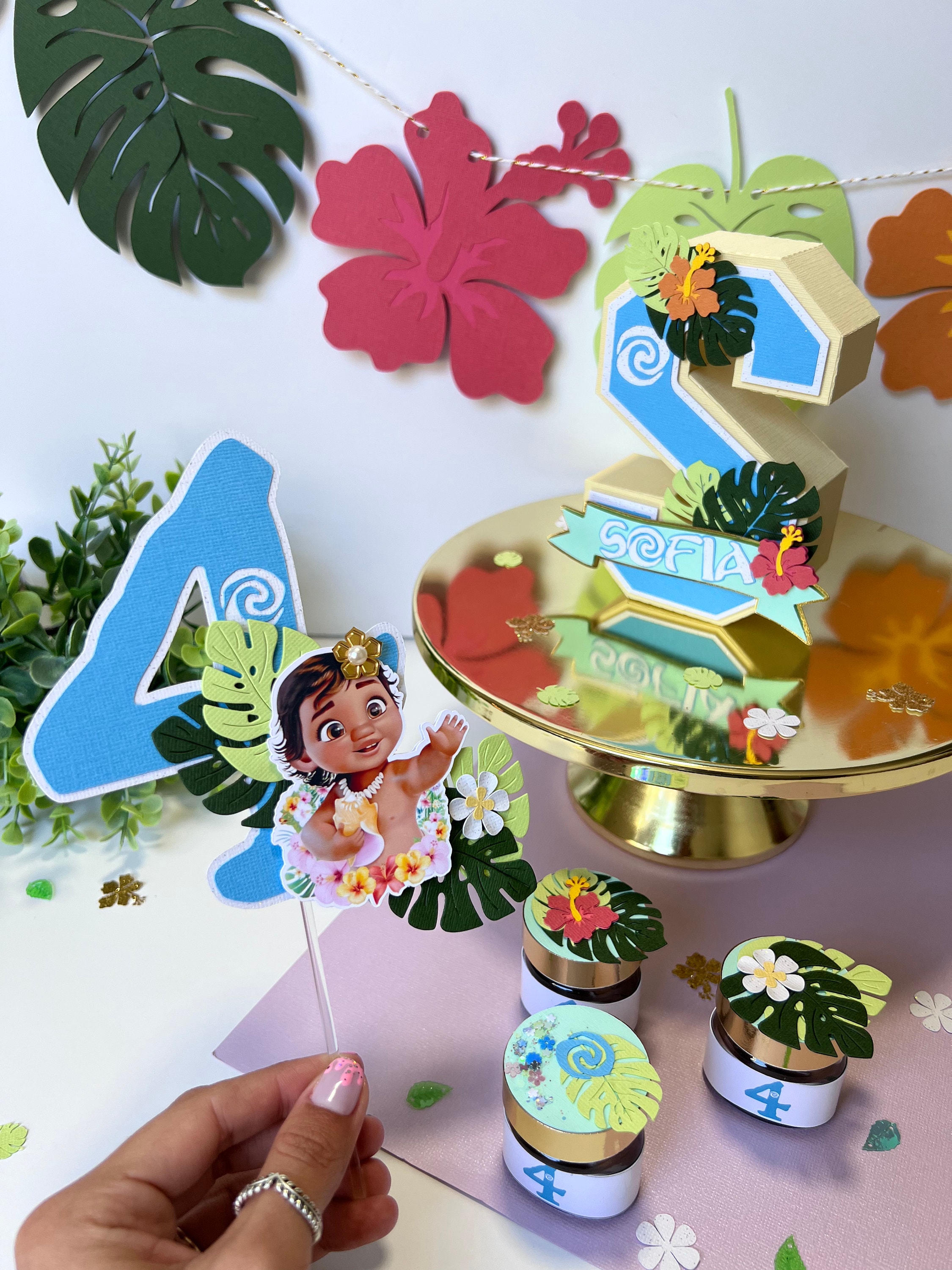 Moana Birthday Cake Topper Moana Cake Topper Moana Birthday - Etsy UK