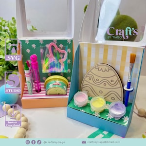 Acrylic Paint Box and Activity Coloring Box | SVG and .studio Files ...