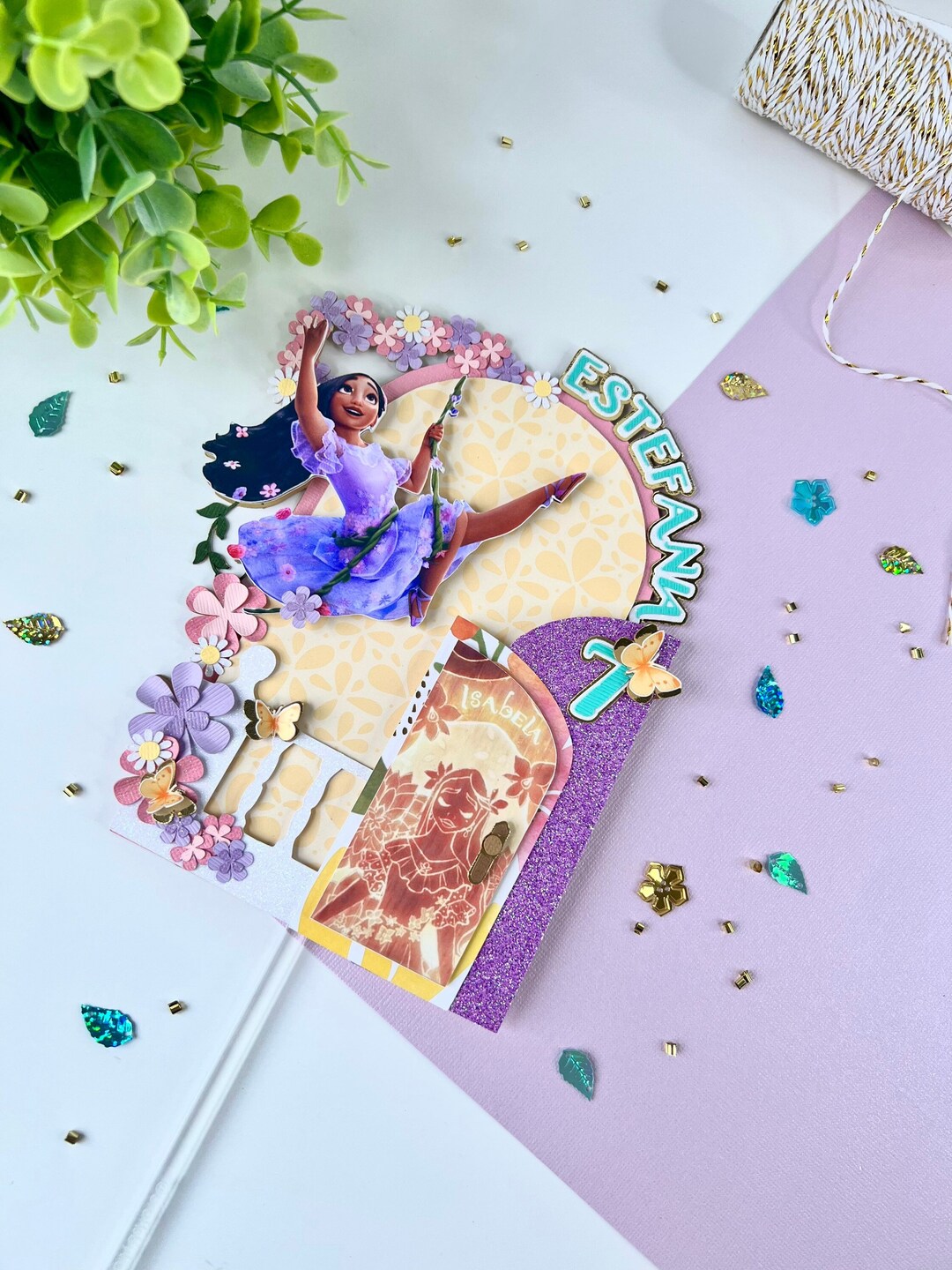 Encanto Cake Topper, Isabella Cake Topper, Encanto Birthday Theme ...