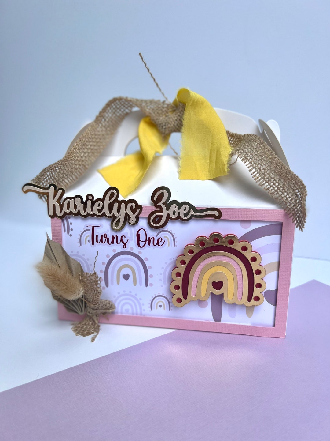 Boho Rainbow Treats Box, Boho Rainbow Birthday Party, Boho Rainbow ...