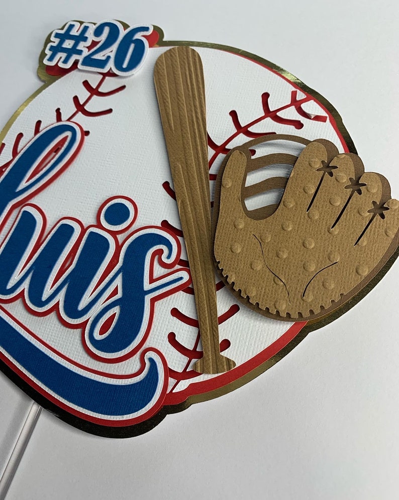Baseball Cake Topper, Baseball Birthday Party, Baseball Party ...