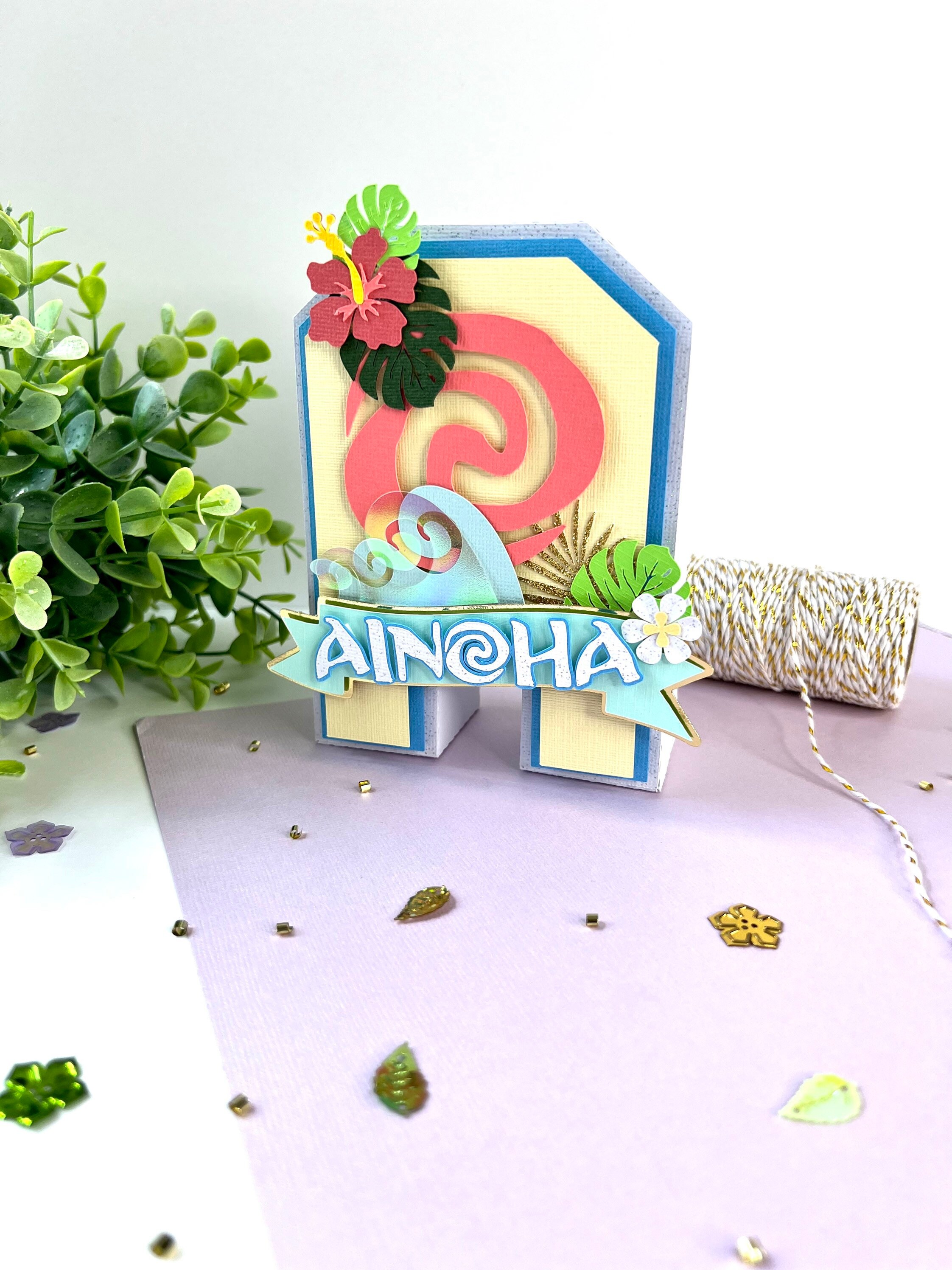 Moana Cake Topper Moana 3D Letter Moana Set Moana Birthday - Etsy