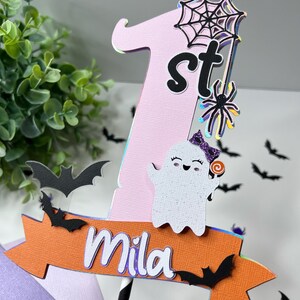Halloween Cake Topper, Ghost Birthday Theme, Halloween Birthday Party ...