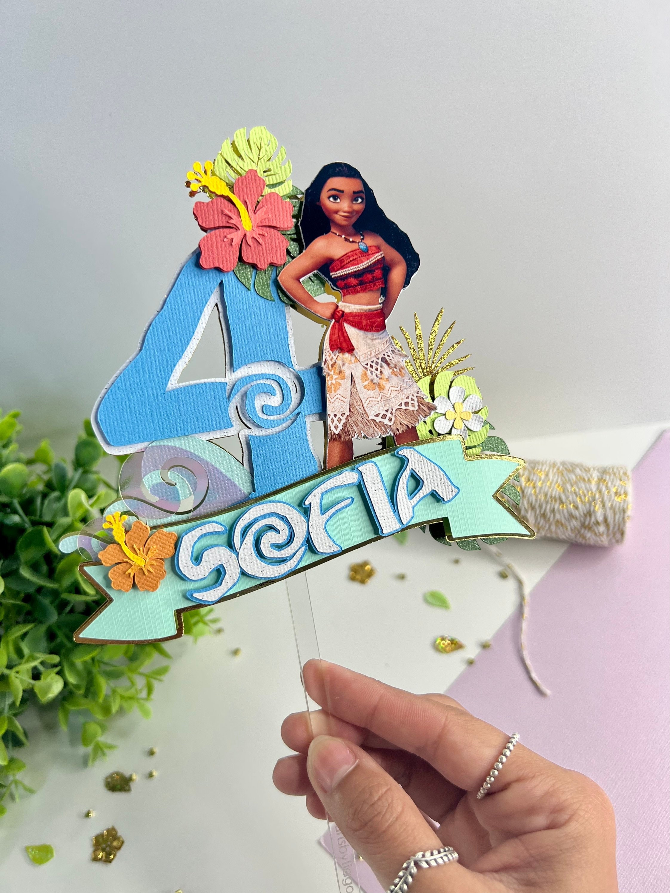 Moana Cake Topper Moana Birthday Theme Moana Birthday Party - Etsy UK