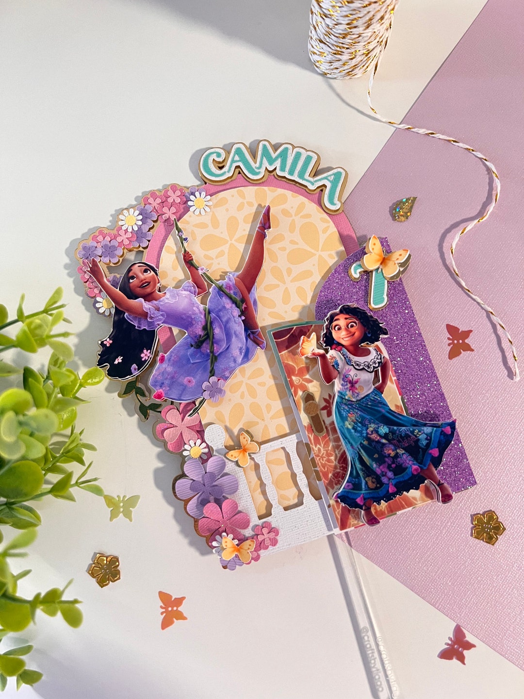 Encanto Cake Topper, Isabella Cake Topper, Mirabel Cake Topper, Encanto ...