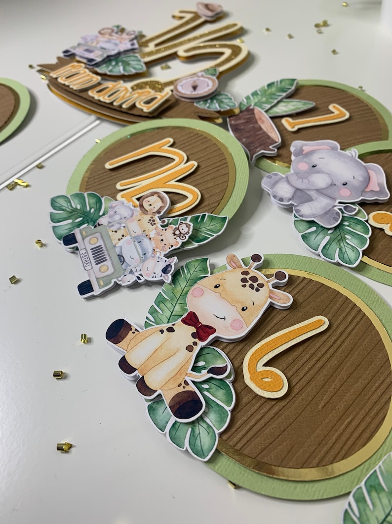 Safari Banner Jungle Milestone Safari Milestone Banner - Etsy