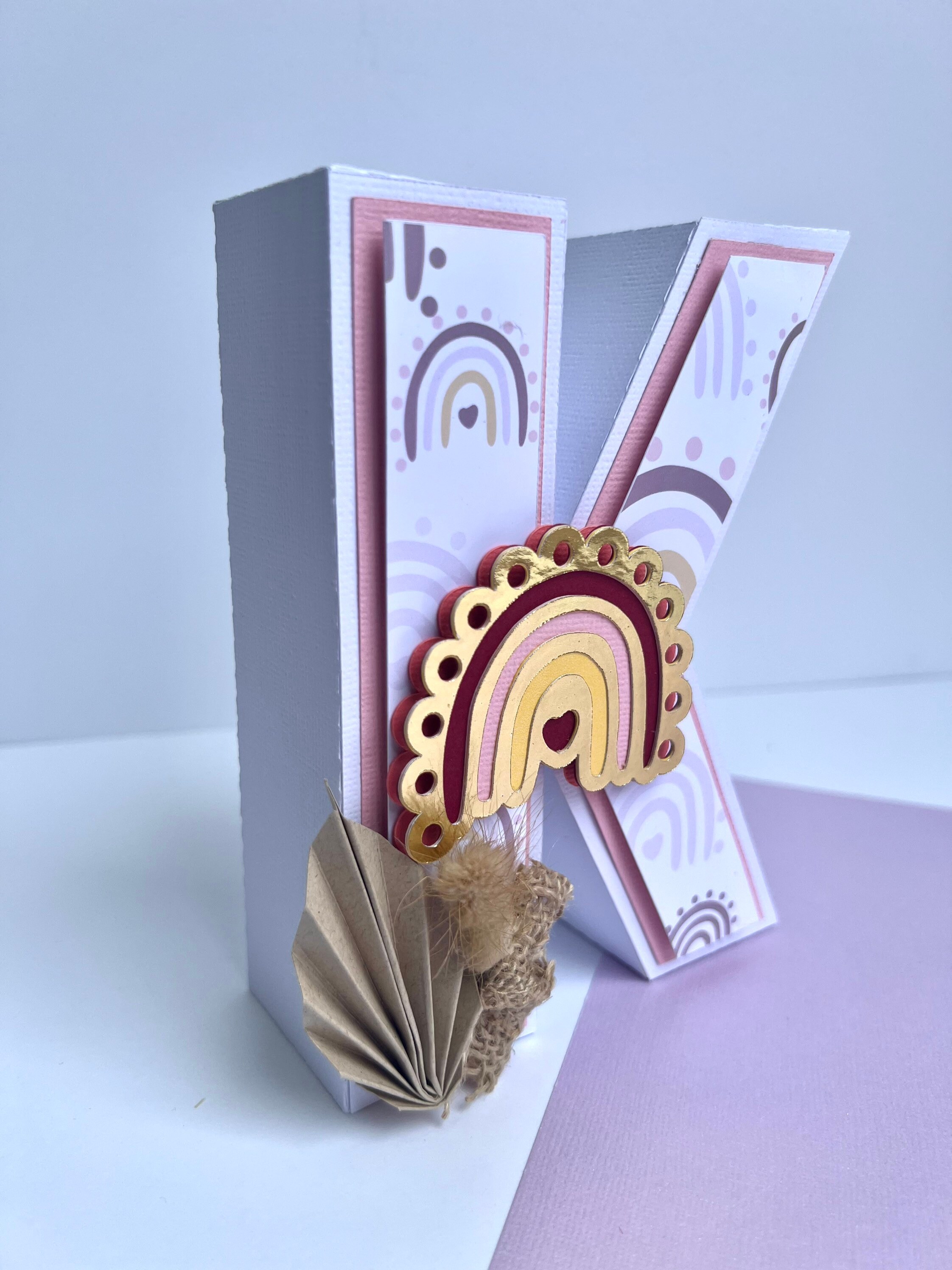 Boho Rainbow 3D Letter Boho Rainbow Birthday Party Boho - Etsy