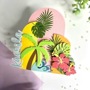 Tropical Cake Topper, Tropical Birthday Party, Tropical Party ...