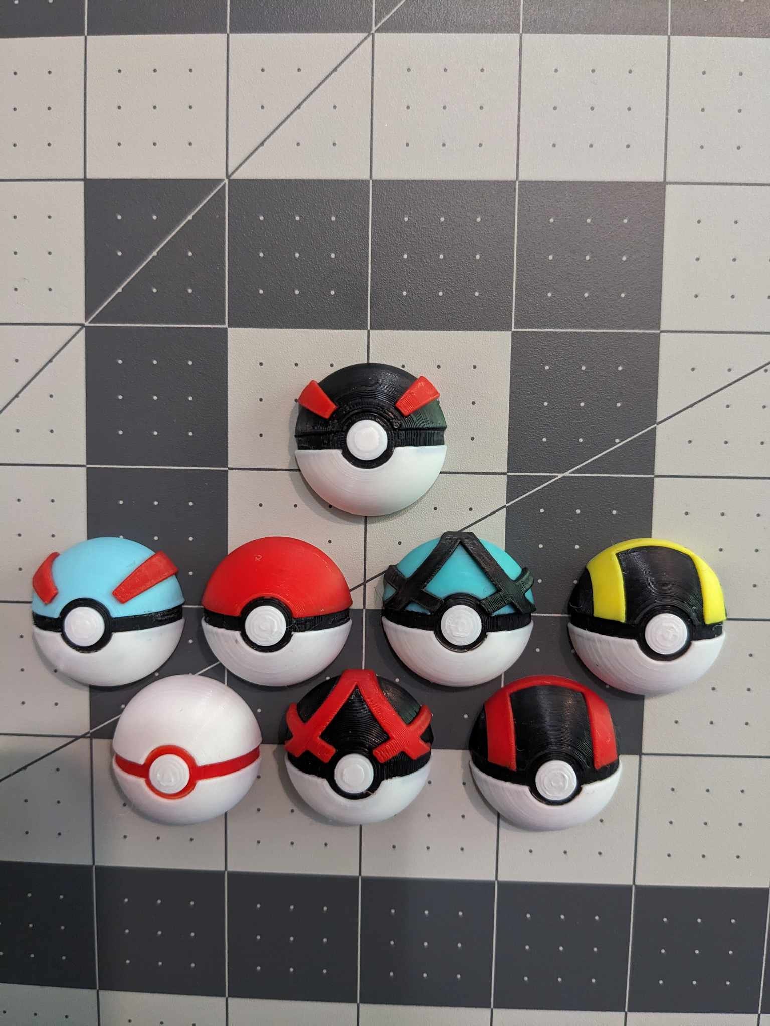 Variety Poké Ball Magnets Collection (colored) - Etsy
