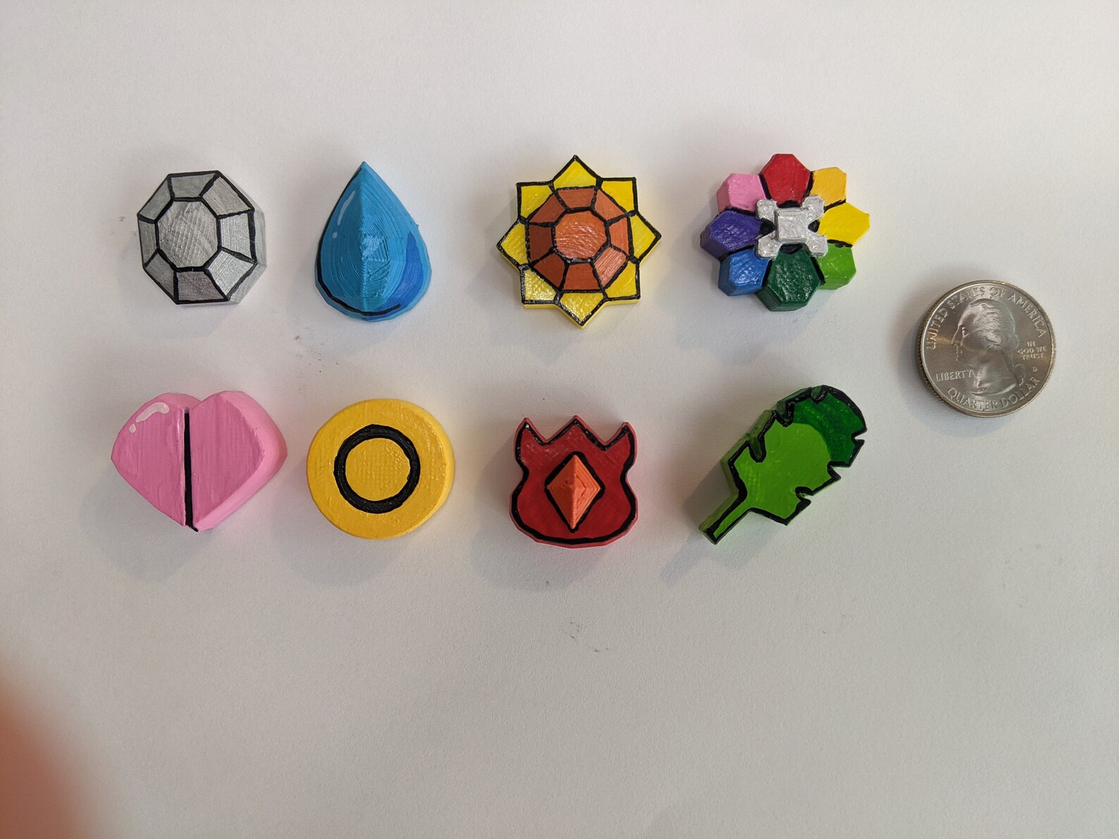 Pokemon: Kanto Badge Set Magnets - Etsy