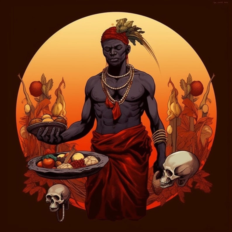 Elegua Eshu Digital Download Clip Art Afro Magic Ai Generated