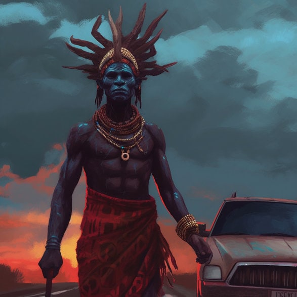 Elegua/ Eshu Digital Download & Clip Art Afro Magic AI Generated Art ...