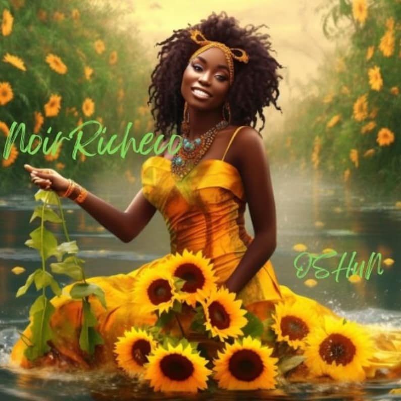 Oshun Digital Download & Clip Art Magic AI Generated Art Print Printable Poster Image Stock ...
