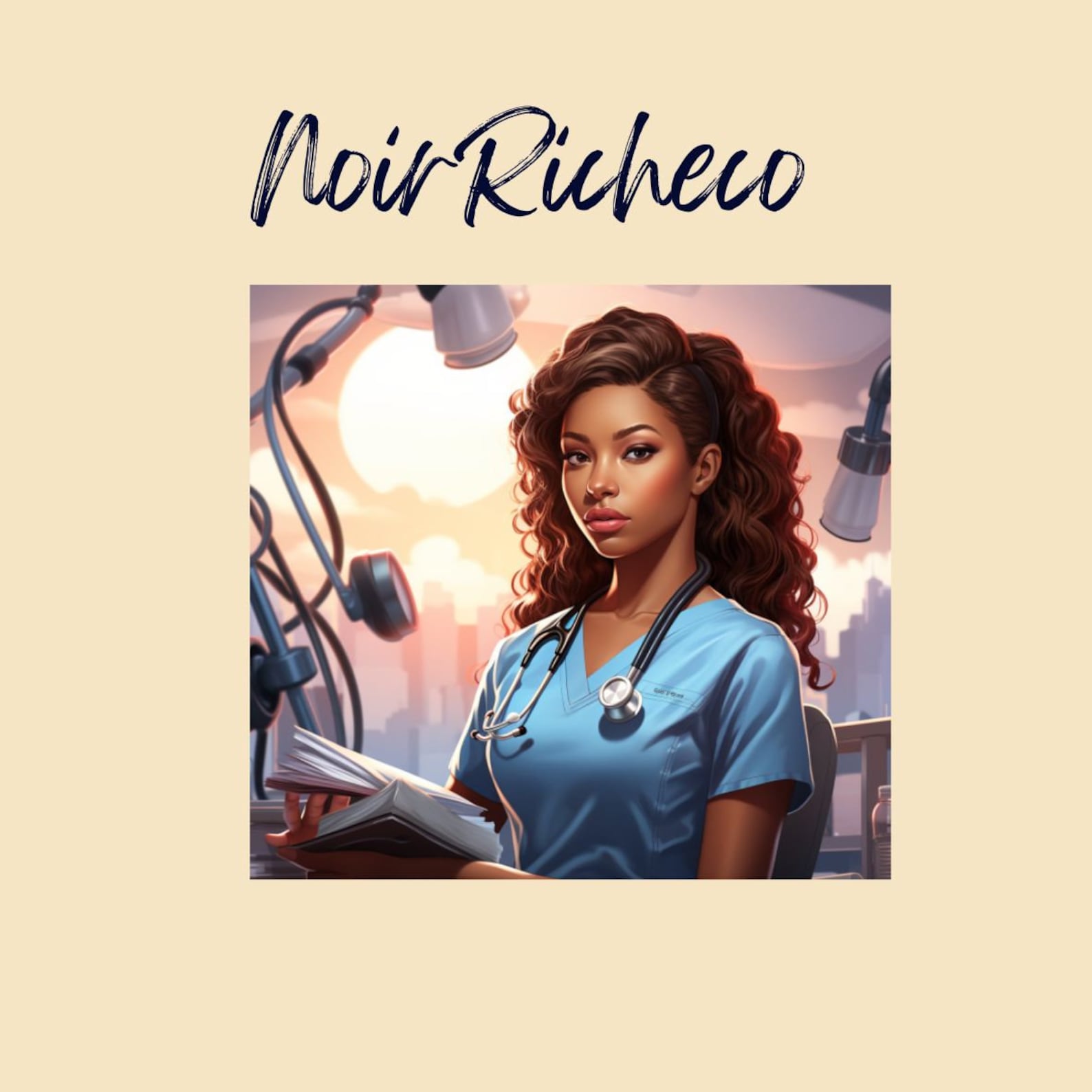 25 PNG for 5 Black Woman Nurse PNG Bundle Set 25transparent Clip Art Print on Demand Nurse Clip ...