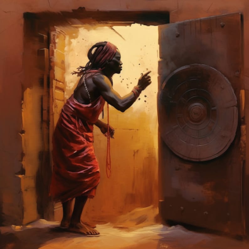 Elegua/ Eshu Digital Download & Clip Art - Afro Magic - AI Generated Art Print Printable Poster ...