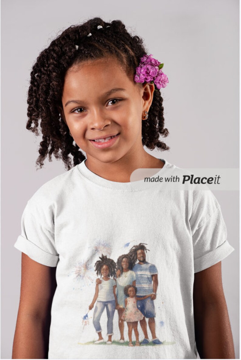 4th of July 30 Digital Art Black Family African American - Etsy