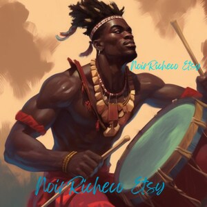 Shango Digital Download & Clip Art - Afro Magic - AI Generated Art ...