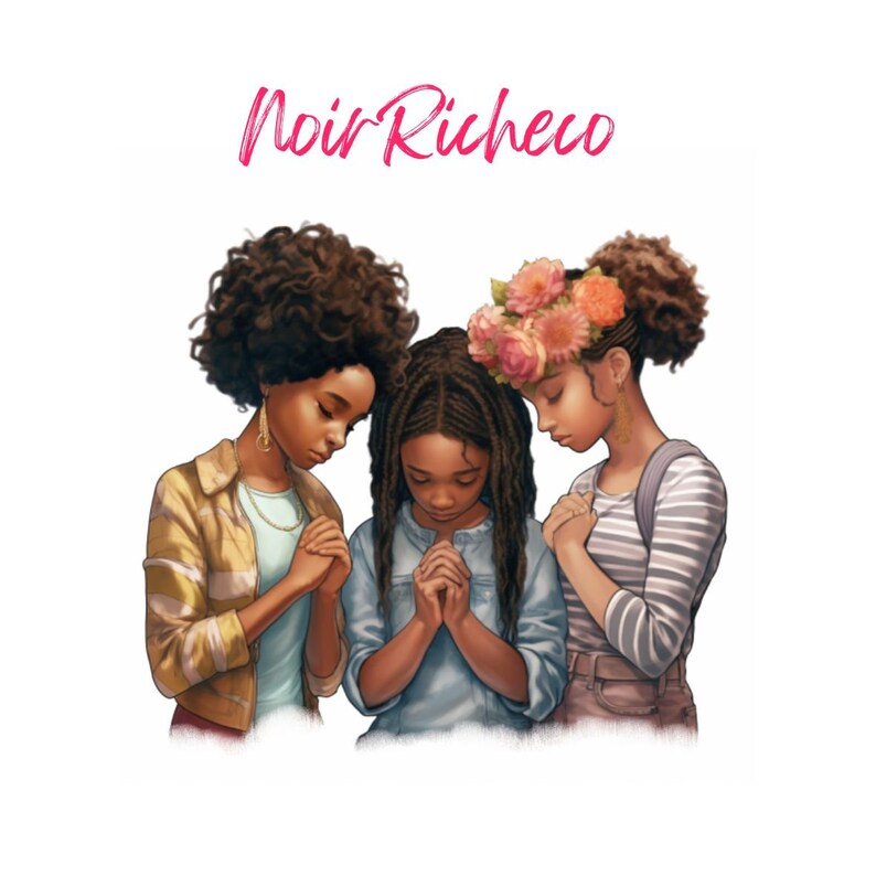 Black Woman Prayer Hands (40) Clipart, African American Clipart PNG, Divine Feminine , Free ...