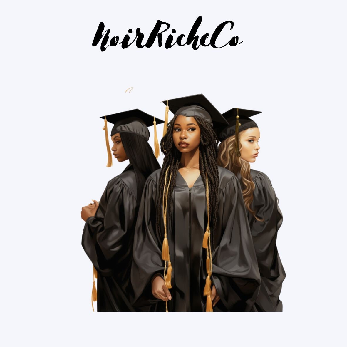 Graduation Girls Clipart, Graduation Clipart, Grads Friends, Graduates ...