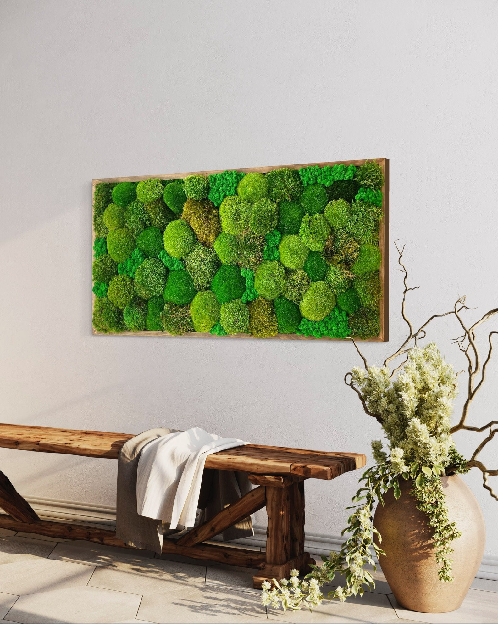 Moss Art. Moss Wall Art. Moss Painting. Botanical Art. Planted Wall ...