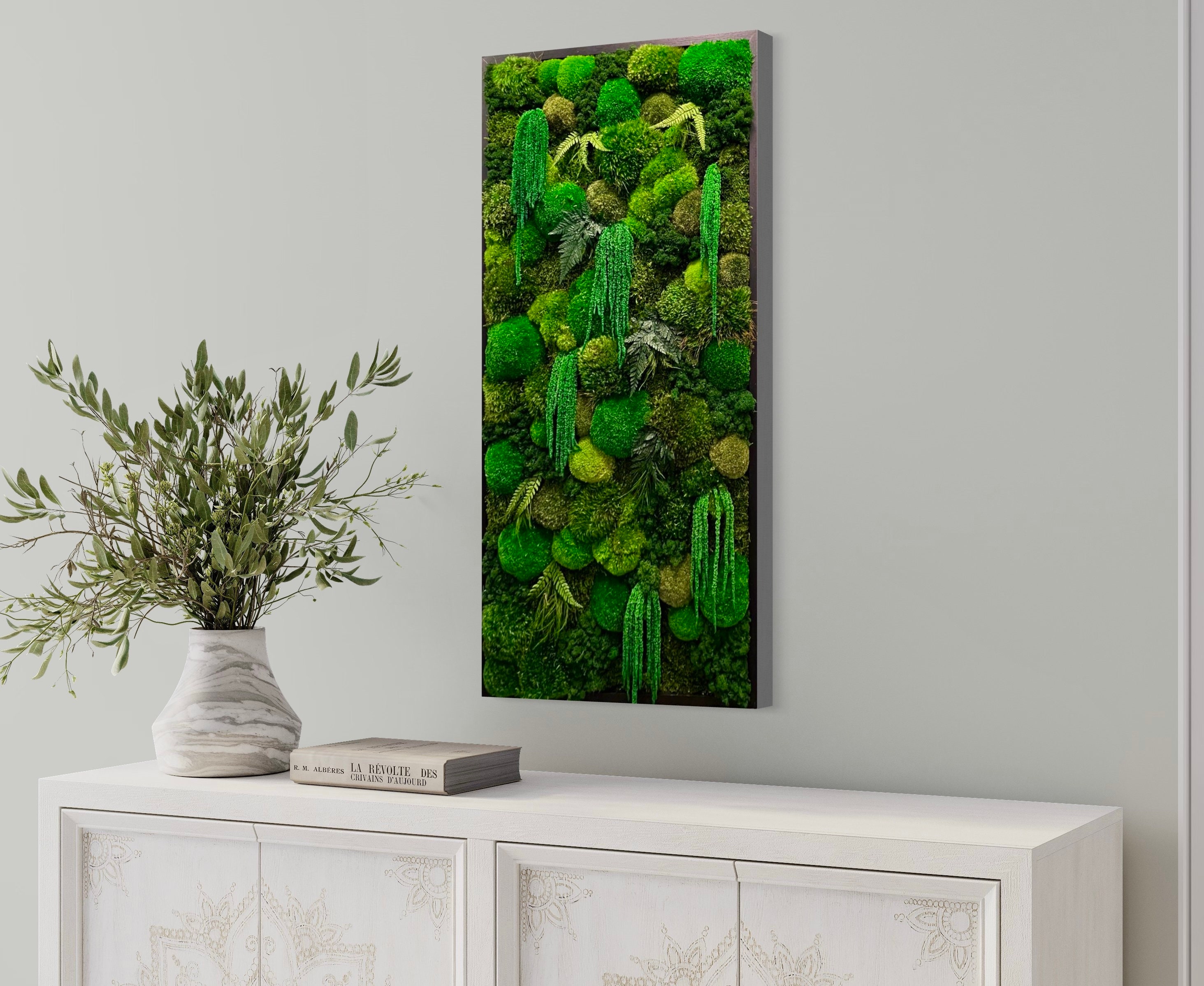 Forest Moss Art. Moss Wall Art. Moss Painting. Botanical Art. Planted ...