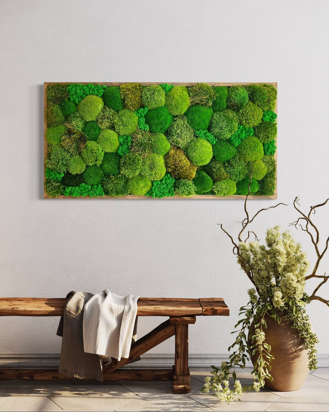 Moss Art. Moss Wall Art. Moss Painting. Botanical Art. Planted Wall ...